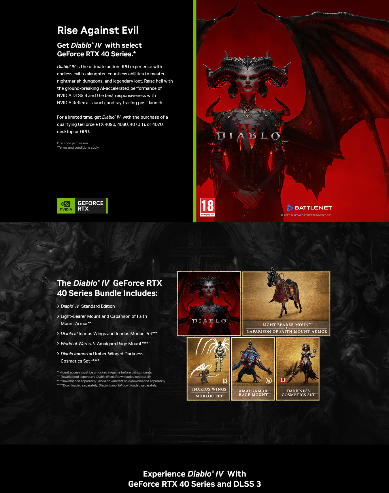 Diablo IV with selected RTX Cards - Israel